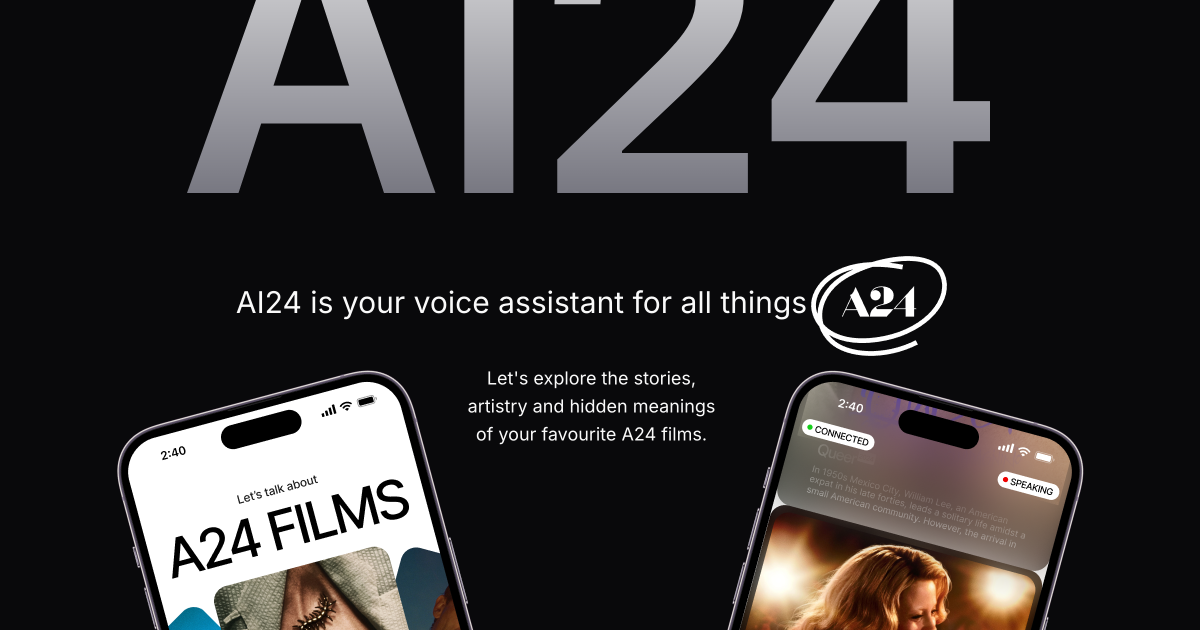 AI24 is your voice assistant for all things A24